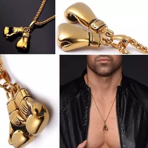 Accessories | New 18k Gold Boxing Glove Necklace | Poshmark